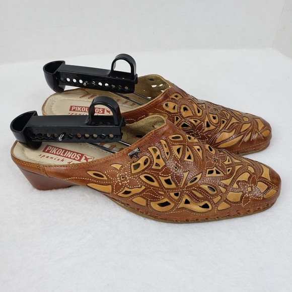 PIKOLINOS | Shoes | Pikolinos Womens Size 4 1511 Leather Mule Clog Slip ...